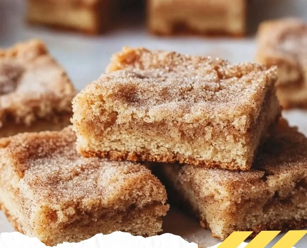 Chewy Snickerdoodle Cookie Bars – Baked by Emma